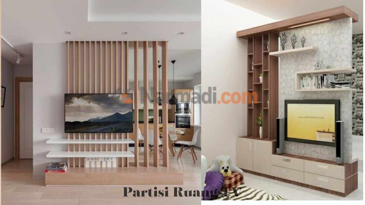 Model Partisi Ruang TV yang Estetik Bagus